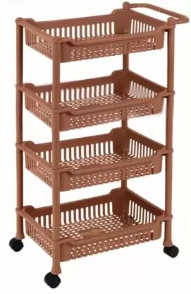 Plastic Vegetable Trolley Rack for Kitchen Storage Vegetable Organizer ...