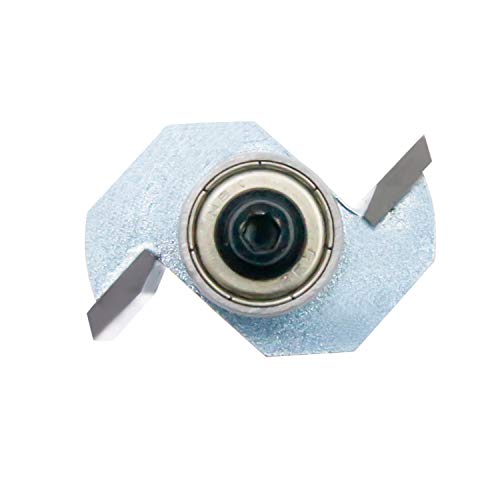 TIDEWAY Rabbet Router Bit with Bearing 1/2 Inch Shank 3/16 Inch Cutting ...