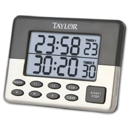 Amazon.com: Taylor Precision Products 58729 Dual Event Timer : Home ...