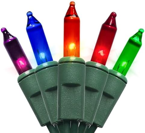 Amazon.com: MULTI-SPARKING Christmas Lights Multicolor 35 Count ...
