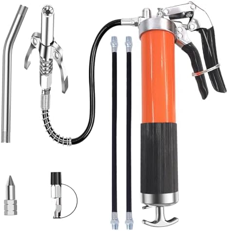 Amazon.com: Grease Gun，Professional 8000 PSI Heavy Duty 400 cc Pistol ...