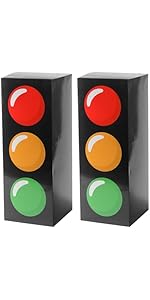 Amazon.com: 2PCS Big Traffic Light Boxes for Car Theme Birthday Party ...