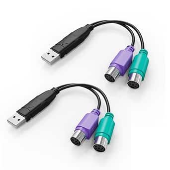 Amazon.com: YORUNOHOSHI 2Pack PS/2 to USB Adapter Converter – Revive ...