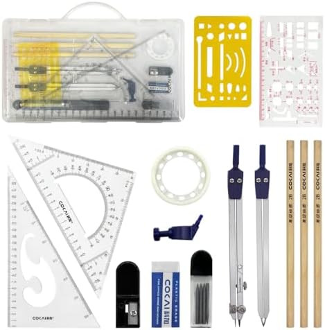 Tuloka Drafting Geometry Compasses 10pcs School Maths Full Set ...
