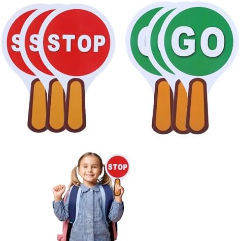 Amazon.com: 6 Pack-Stop And Go Sign, Stop Sign, Traffic Signs for Kids ...