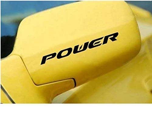 Amazon.com: StickerLoaf Brand POWER Decal Racing Side mirror door ...
