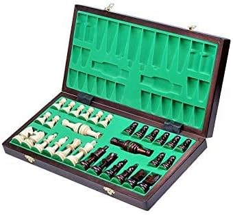 Amazon.com: Wooden Tournament Chess Set with Wooden Board and Chess ...