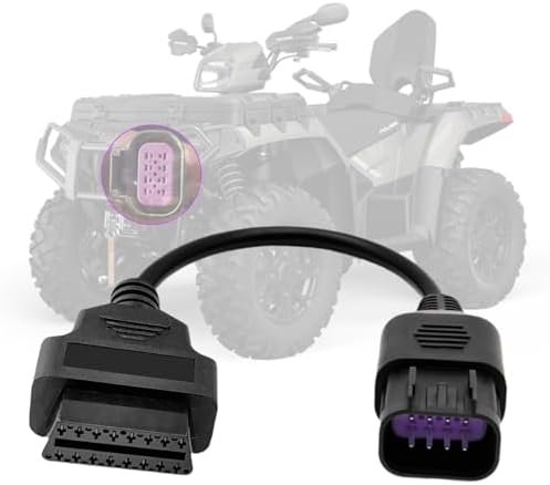 VZG OBD2 Adapter Cable for Polaris 8 Pin to 16 Pin Female OBDII ...