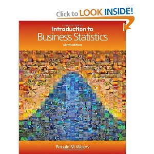 Introduction to Business Statistics: Ronald M. Weiers: 8581138888880 ...
