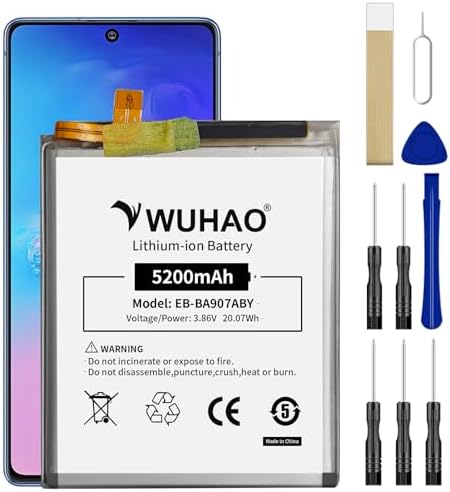 Amazon.com: WUHAO for Galaxy A71 Battery, EB-BA907ABY Battery [Upgraded ...