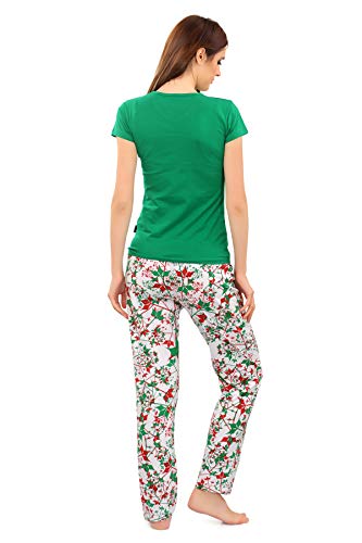 Buy Zebu Women's Night Wear Set (B Green, Medium) at Amazon.in