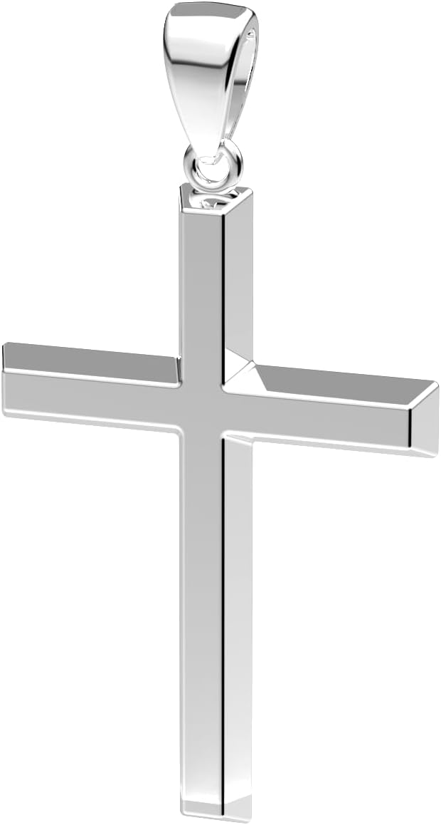 Amazon.com: US Jewels Men's 50mm XL Heavy 2in 925 Sterling Silver ...