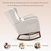 Amazon.com: AYEASY Rocking Chair Nursery Glider Chair with Foot Rest ...