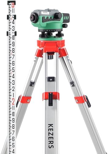 KEZERS 36X Automatic Optical Level Kit with Tripod, High Precision Auto ...