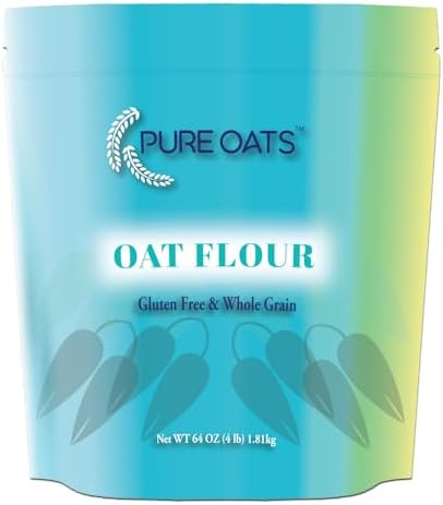 Amazon.com : PureOats Gluten Free Oat Flour, Whole Grain, 4 lb Bag ...