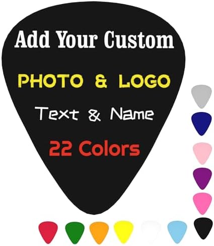 Custom Guitar Picks Personalised Guitar Plectrums Pick 12 Pcs with Your ...