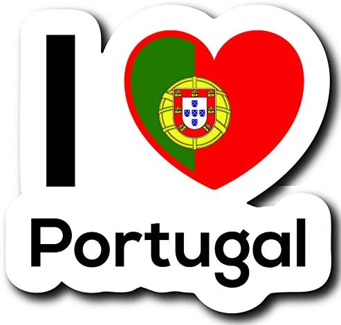 Amazon.com: Love Portugal Flag Decal Sticker Home Pride Travel Car ...