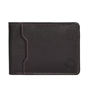 Buy CREED LEATHERS Men Leather Wallet Sleek Wallet for Office Use(Brown ...