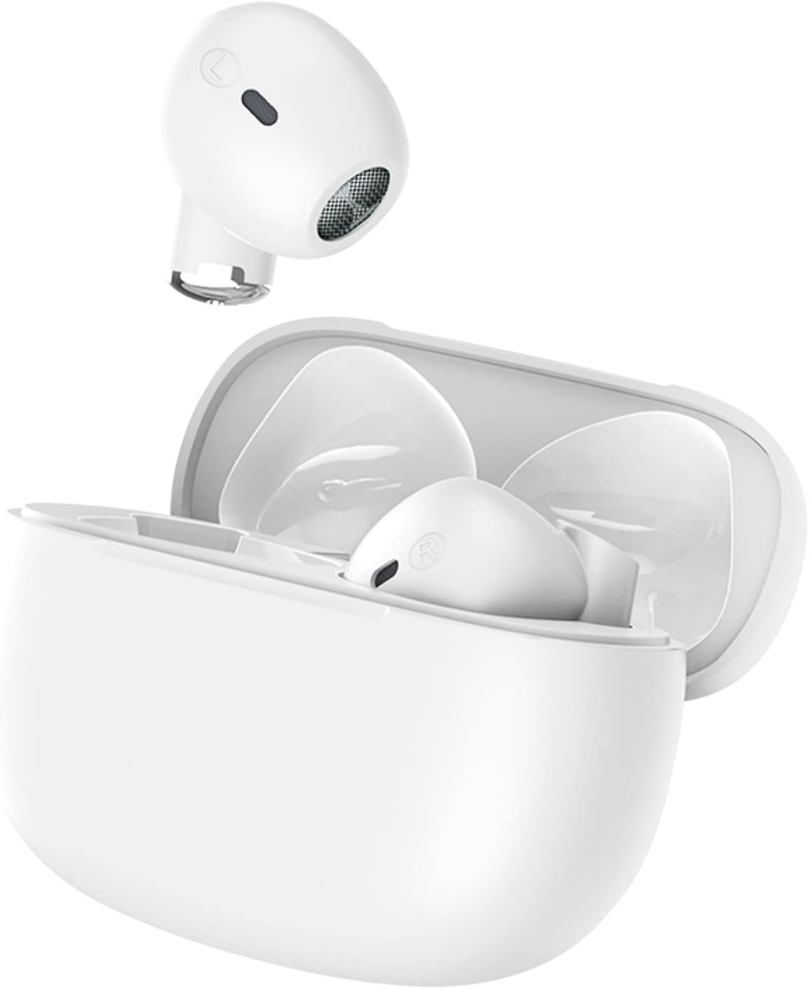 Amazon.com: True Wireless Earbuds White for iPhone, Invisible Earbuds ...