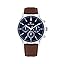 TOMMY HILFIGER MEN'S NAVY DIAL BROWN LEATHER WATCH - 1710585: Buy ...