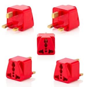 Hi-PLASST G-Type UK Adapter (Pack of 5) Universal Socket for UK/London ...