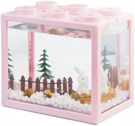 Amazon.com : Small Betta Fish Tank, Stackable Mini Aquarium Tank Kit ...