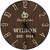 Amazon.com: EQEY 12 Inch Custom Family Name Clock, Gift for Family ...
