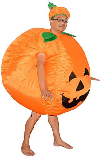 Amazon.com: Inflatable Halloween Pumpkin Costume Bodysuit Blow Up Party ...