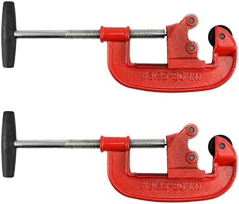 QWORK Heavy Duty Pipe Cutter, 1-inch to 3-inch Steel Pipe Cutter ...