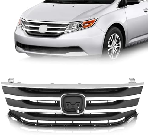 Amazon.com: KARPAL Front Upper Grille Grill Assembly w/Chrome Molding ...