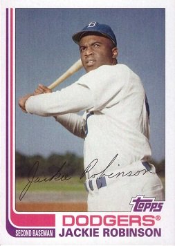 Jackie Robinson Baseball Card Signed