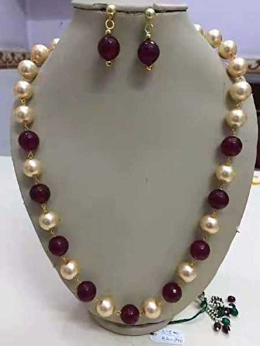 Red Pearl Fashion Jewellery Set : Amazon.in: Jewellery
