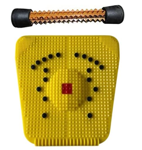 SAFEDEAL ACUPRESSURE MAGNETIC MAT 2000 YELLOW PYRAMIDAL CUTS FOOT ...