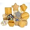 Amazon.com: Lanyani 6pcs Wooden Mosaic Base, Various Shapes Substrates ...