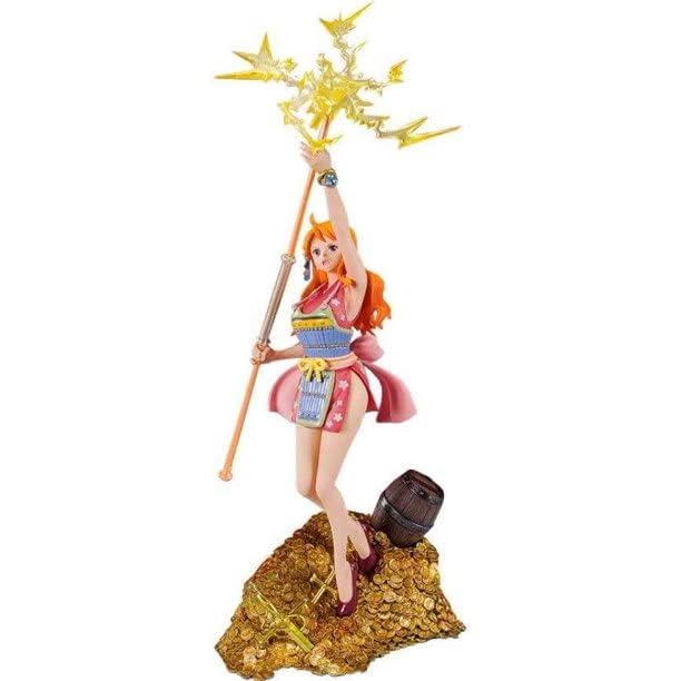 One Piece Cute Nami Kimono with Weapon and Treasure Action Figure 28 ...