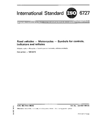 ISO 6727:1981, Road vehicles - Motorcycles - Symbols for controls ...