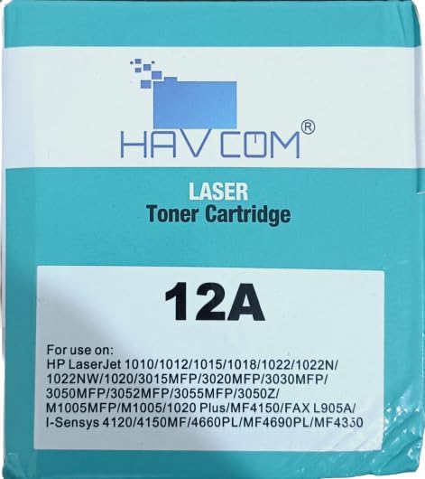 HAVCOM 12A Laser Tonner Cartridge for HP Laserjet 1015/1018/1022/1022N ...