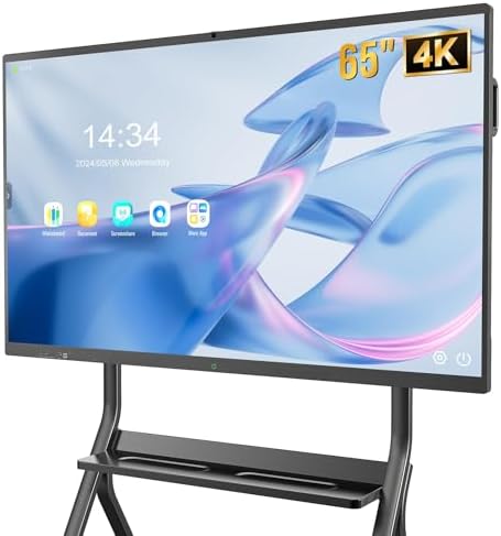 Amazon.com: YIXZSWD Smart Board,65 Inch Interactive Whiteboard 4K ...