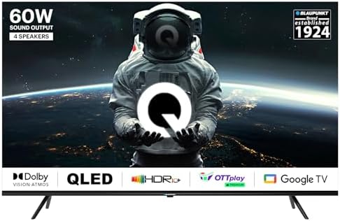 VW 109 cm (43 inches) Pro Series 4K Ultra HD Smart QLED Google TV VW43GQ1 (Black) : Amazon.in ...