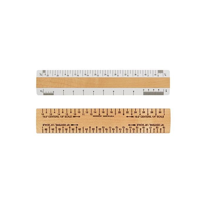 Buy Woodrow 6" Architectural 2 Bevel Wood Ruler w/Joist/Truss Scale ...