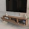 Amazon.com: Atelier Mobili Floating TV Stand for 75 Inch TV, Wall ...