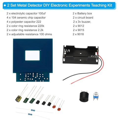 PATIKIL Soldering Practice Board, 2 Set Electronics Kit Prototype PCB Board DIY Welding Circuit ...