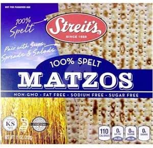 Streit's Spelt Matzo Crackers 312g : Amazon.co.uk: Grocery