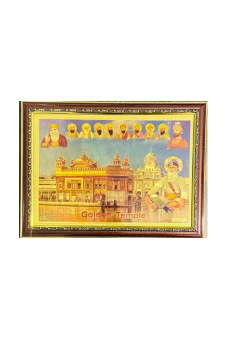Bajaj divine world | golden temple 10 gurus 24k photo frame | for ...