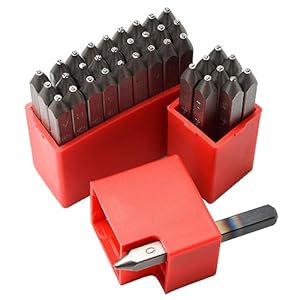 1/16"(1.5mm) Uppercase Number and Letter Hand Punch Set - Prospecting ...