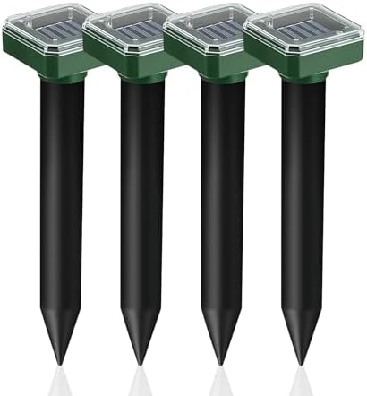 Sonic Mole Deterrent Devices, Waterproof Solar Repellent for Moles ...