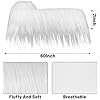 Amazon.com: Anwyll Shaggy Plush Faux Fur Fabric,2x60Inch White Faux Fur ...