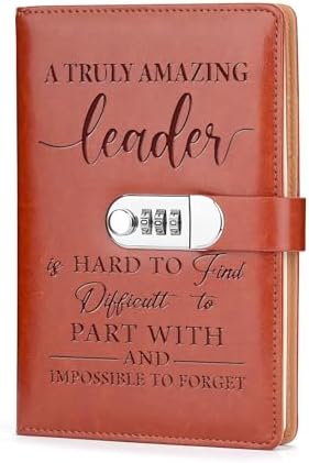 Amazon.com : JOHSBYD Boss Appreciation Gift Leather Combination Lock ...
