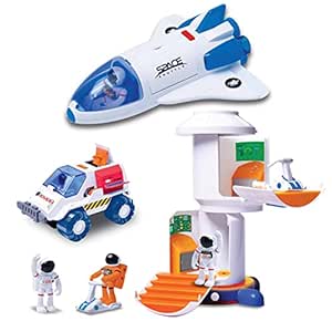 Buy ASTRO VENTURE Space Playset - Toy Shuttle, Station & Rover with ...