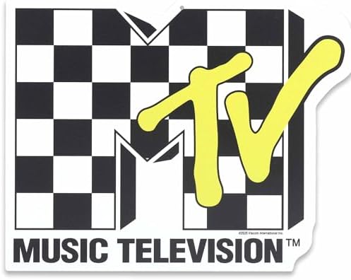 Amazon.com: MTV Logo Metal Wall Decor - Bold MTV Sign for Music Lovers ...